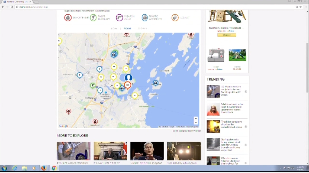 CBS 13 and Alert ID add new 'Crime Map' feature | WGME