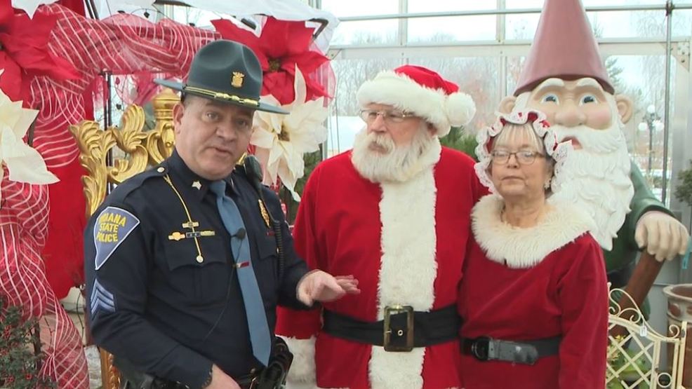 Indiana State Police and Santa Claus join forces to talk travel safety ...