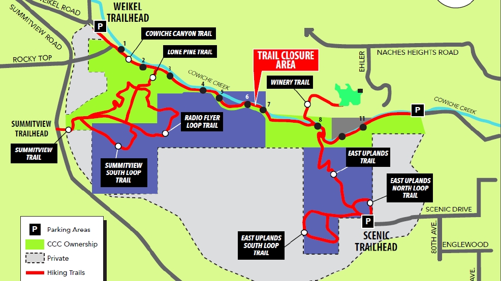 Safety concerns for parts of Cowiche Canyon Trail | KIMA
