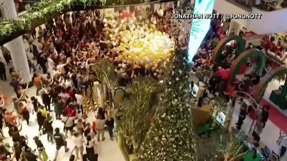 Shoppers create stampede at shopping mall, sending several to hospital ...